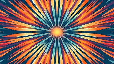 Premium Ai Image Radiating Starburst Pattern Design