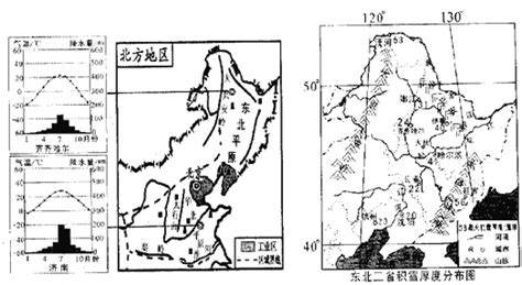[题目]读下图“中国农产品主要产区建设规划示意图 完成下列各题 [1]农产品主要产区最主要的地形类型是 A．平原 B．高原 C．丘陵 D．盆地[2]甘肃新疆主产区发展种植业优越条件是