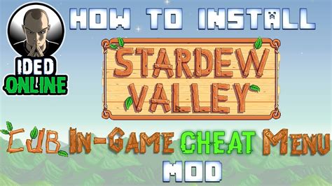 How To Install Stardew Valley In Game Cheats Menu Mod 1 9 Update