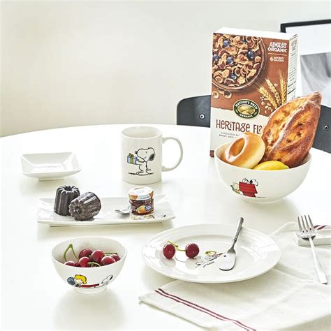 코렐 코닝웨어 스누피 데일리 도자기 7p 밥그릇1p면기1p오발접시1p대접시1p사각종지1p 감도 깊은 취향 셀렉트샵 29cm