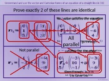 Vector Equations Of Lines By Al Robinson TPT
