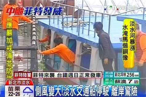 菲特颱風／側風變大！淡水交通船停駛 離岸驚險│tvbs新聞網