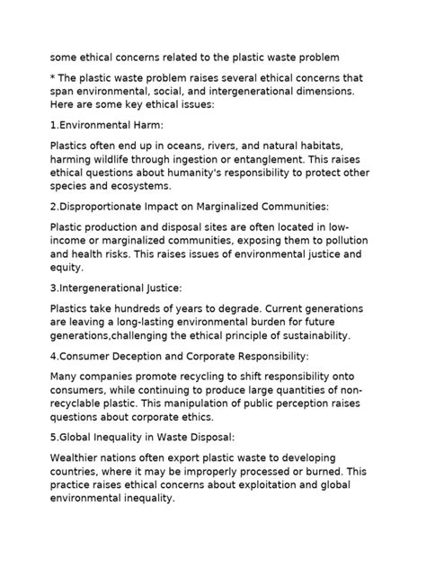 The Plastic Waste Problem Pdf Sustainability Environment