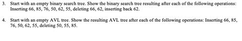 Solved Start With An Empty Binary Search Tree Show The Chegg