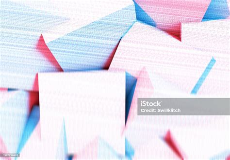 3d 모양과 깨진 Tv 결함 효과와 추상적 인 배경 0명에 대한 스톡 사진 및 기타 이미지 0명 3차원 형태 개념 Istock