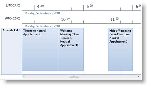 Configuring XamScheduleView Infragistics WPF Help