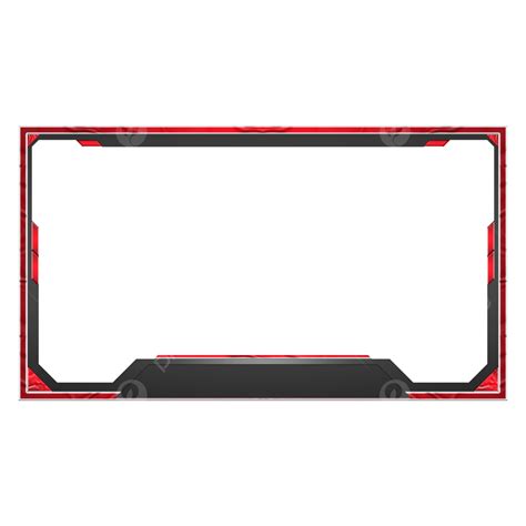 Twitch Overlay Red Stream Overlays Border Overlay Overlays P