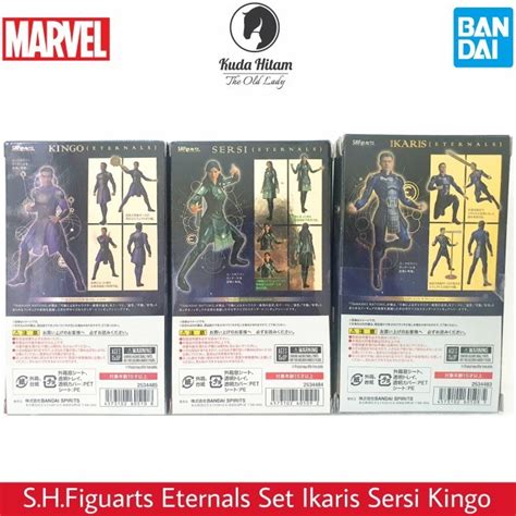 Jual Bandai Shf Eternals Ikaris Sersi Kingo Marvel Studios S H Figuarts