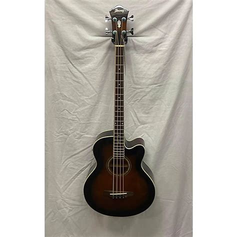 Used Ibanez Aeb10e Acoustic Bass Guitar Brown Sunburst Guitar Center