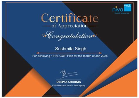 Gratitude Teamwork Success Nivabupa Insurance Sushmita Singh