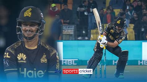 Saim Ayub Stuns With No Look Six In The Pakistan Super League Cricket News Sky Sports