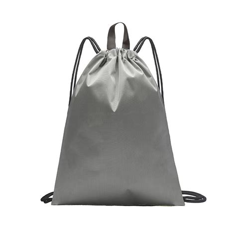 Custom Logo Drawstring Backpack 210d Polyester Promotional Bag