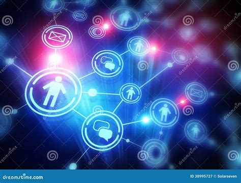 Connecting People Background Stock Illustration Illustration Of
