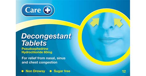 Fast Acting Decongestant Tablets For Colds And Flu
