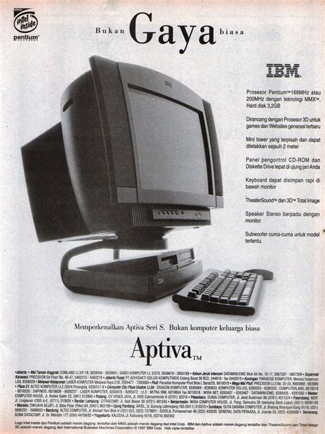 Ibm Aptiva 1997 Iklan Jadul Indonesia