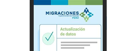 update your information in the migraciones database limaeasy