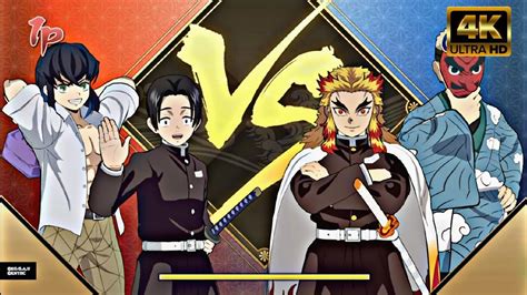 Murata And Inosuke Vs Rengoku And Urokodaki Demon Slayer The Hinokami