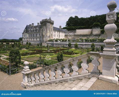 Villandry Chateau Loire Valley France Stock Image Image Of Tours