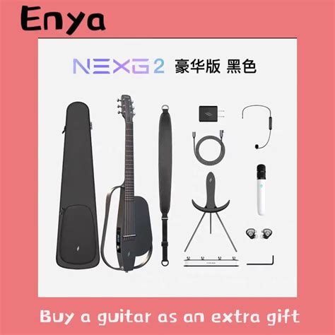 Enya Acoustic Electric Carbon Fiber Travel Guitar NEXG 2 Smart Acustica