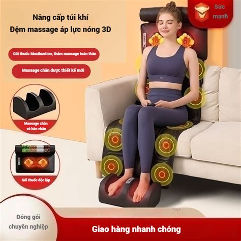 Đệm Massage Toàn Thân Dụng Cụ Massage Cột Sống Cổ Gia Dụng Đệm Tựa