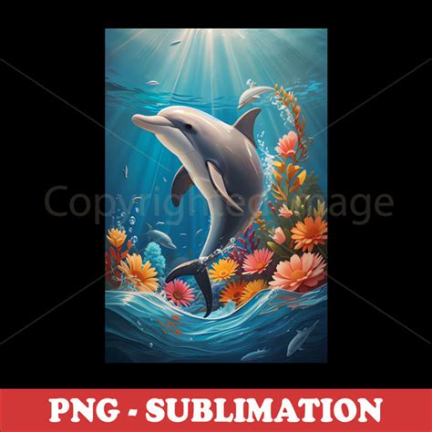 Dolphin Sublimation Png Digital Download Stunning Underwat Inspire