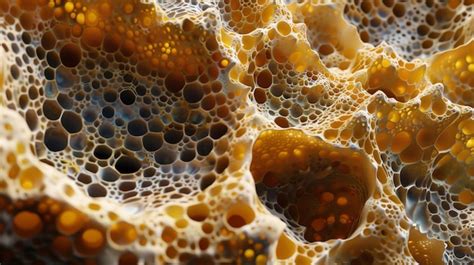 Premium Photo Abstract 3d Rendering Of A Cellular Structure Organic