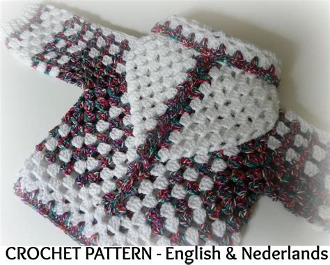 Engels Nederlands Haakpatroon Baby Vest Met Capuchon Hexagon