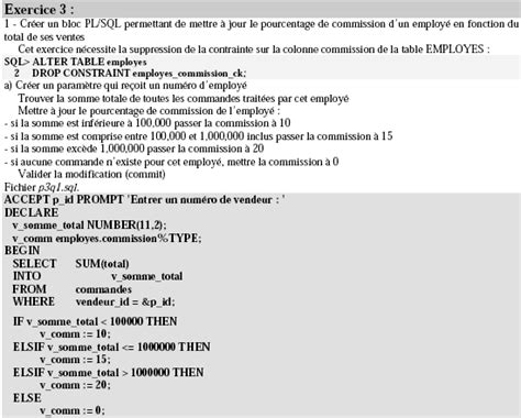 exercice avec solution en sql ~ exercices langages de programmation