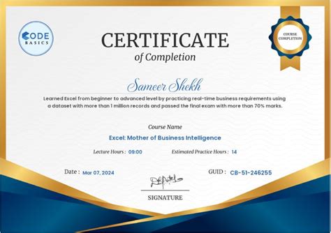 completed excel course with codebasics sameer shekh posted on the