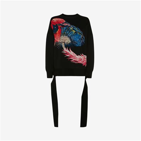 Alexander Mcqueen Hieronymus Bosch Oversized Jacquard Sweater