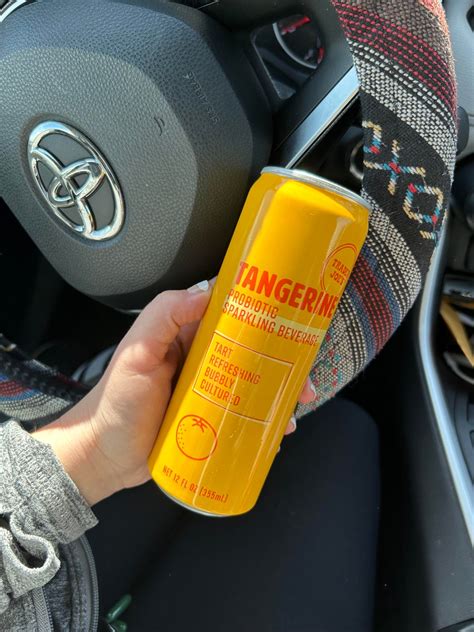 Trader Joes Tangerine Probiotic Sparking Beverage R Traderjoes