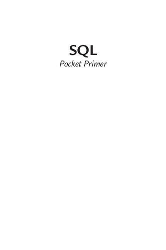 Sql Pocket Primer Pdf Epub Version Controses Store