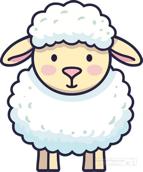 Sheep Clipart Domesticated Sheep Standing On All Fours 3916128