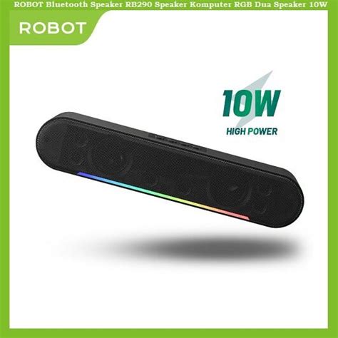 Robot Bluetooth Speaker Rb290 Speaker Komputer Rgb Dua Speaker 10w