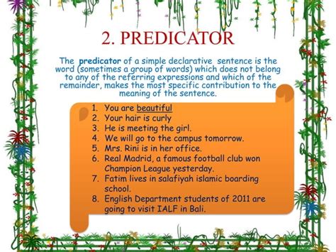 Paper Presentation About Predicates Universitas Sarjanawiyata