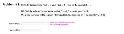 Solved Problem 8 Consider The Functions F1 X X And Chegg
