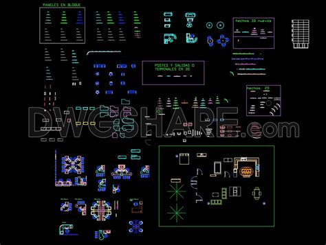 Bloques Cad Autocad Arquitectura Download 2d 3d Dwg 3ds Library