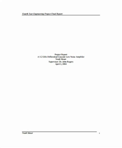 Engineering Report Example Peterainsworth Engineering Report Example Peterainsworth