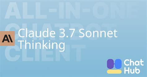 claude 3 7 sonnet thinking online chat chathub