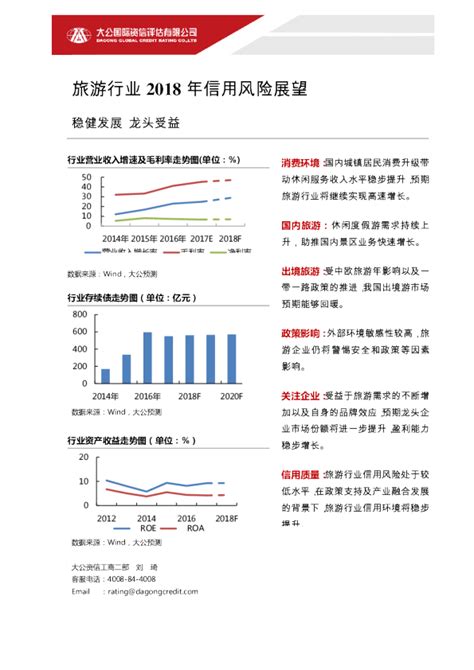 旅游行业2018年信用风险展望