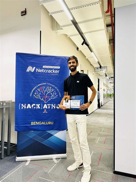 Venkatesh R M On Linkedin Innovation Hackathon Ncvocaltech Netcrackertechnology