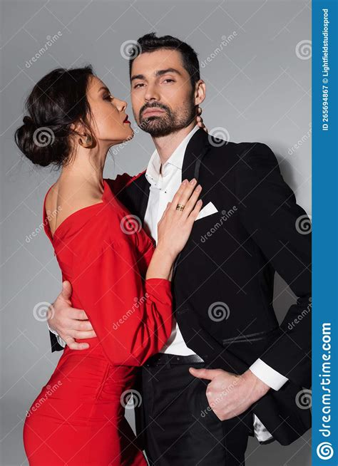 Elegant Man Posing And Hugging Stock Image Image Of Desire Visage