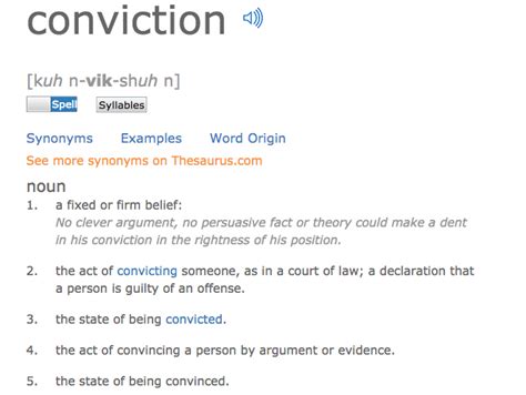 Conviction Definition Law