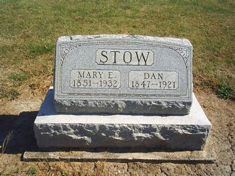 Daniel “dan” Stow 1847 1921 Find A Grave Memorial