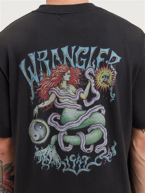 Wrangler Galene Baggy T Shirt Black Glue Store