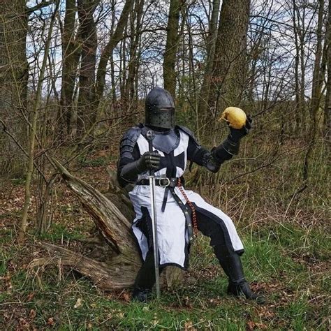 Medieval Antique Crusader Armor Fantasy Warrior Armor Knight Inspire