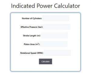 Indicated Power Calculator Savvy Calculator