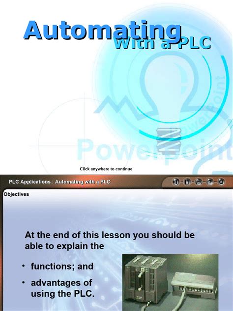Unit 7 1 Automating With A Plc Download Free Pdf Programmable