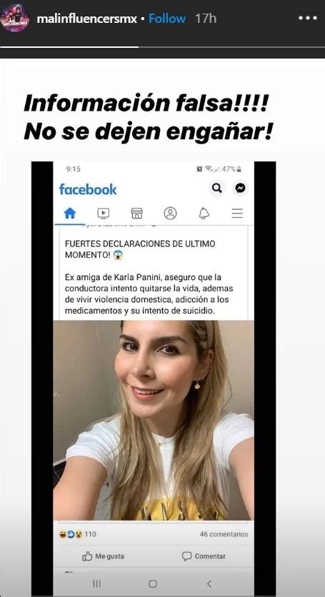Karla Panini Quiere Limpiar Su Imagen Busca Dejar Claro Que No Fue La