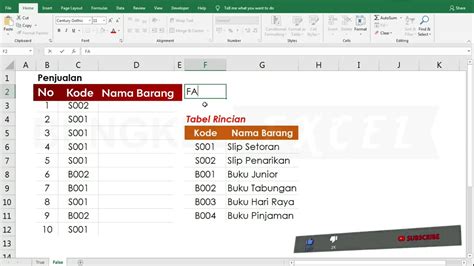 Perbedaan True Dan False Pada Rumus Vlookup Di Excel Youtube
